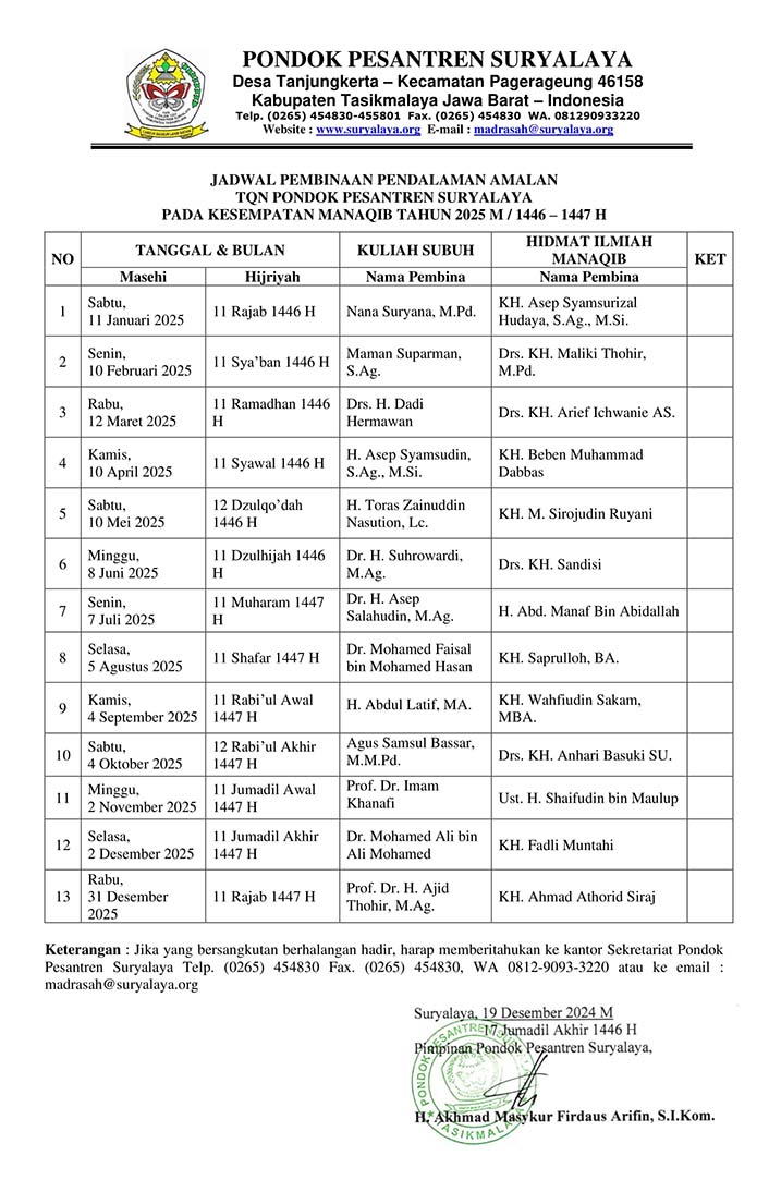 Pondok Pesantren SURYALAYA